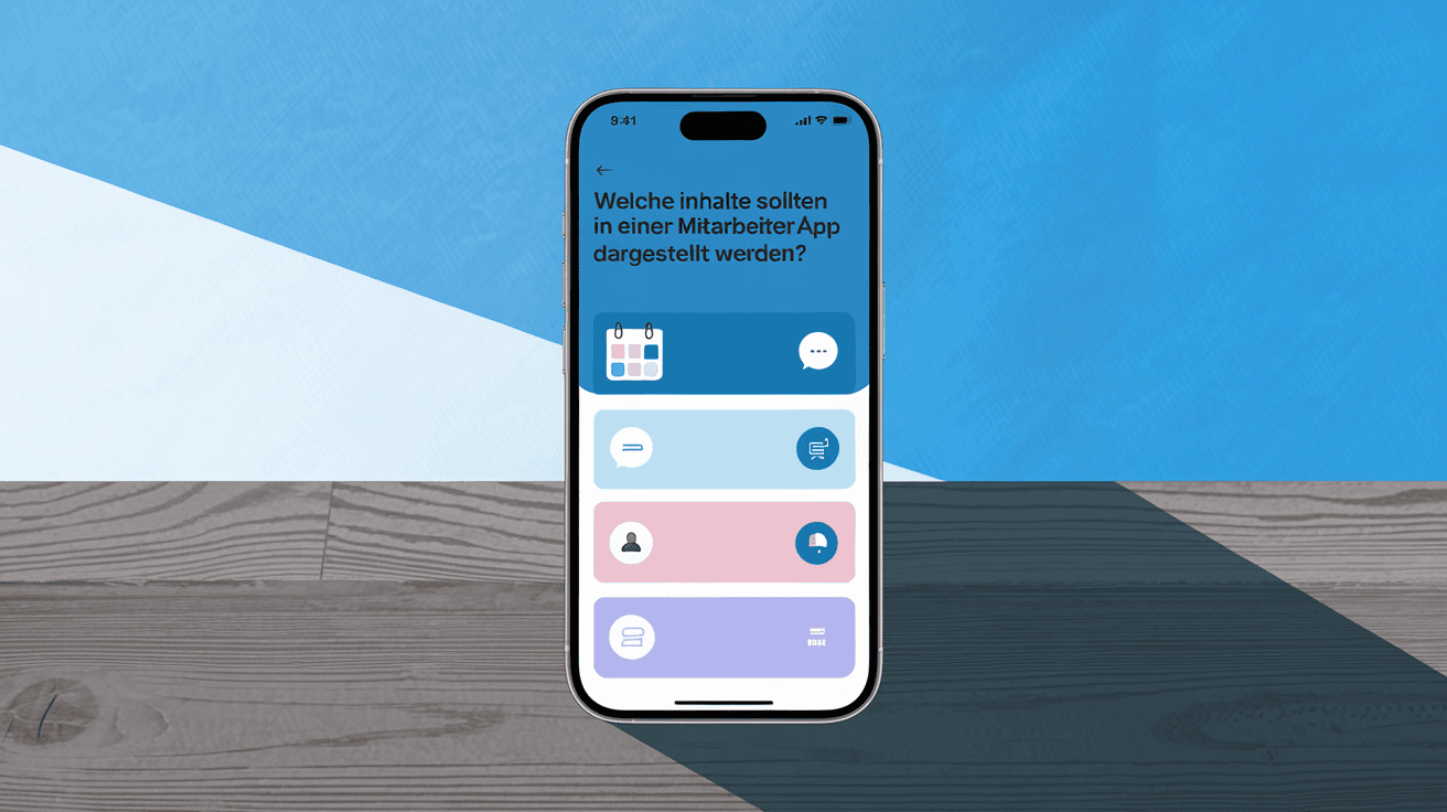 Welche Inhalte sollten in einer Mitarbeiter-App dargestellt werden? - IK-up!